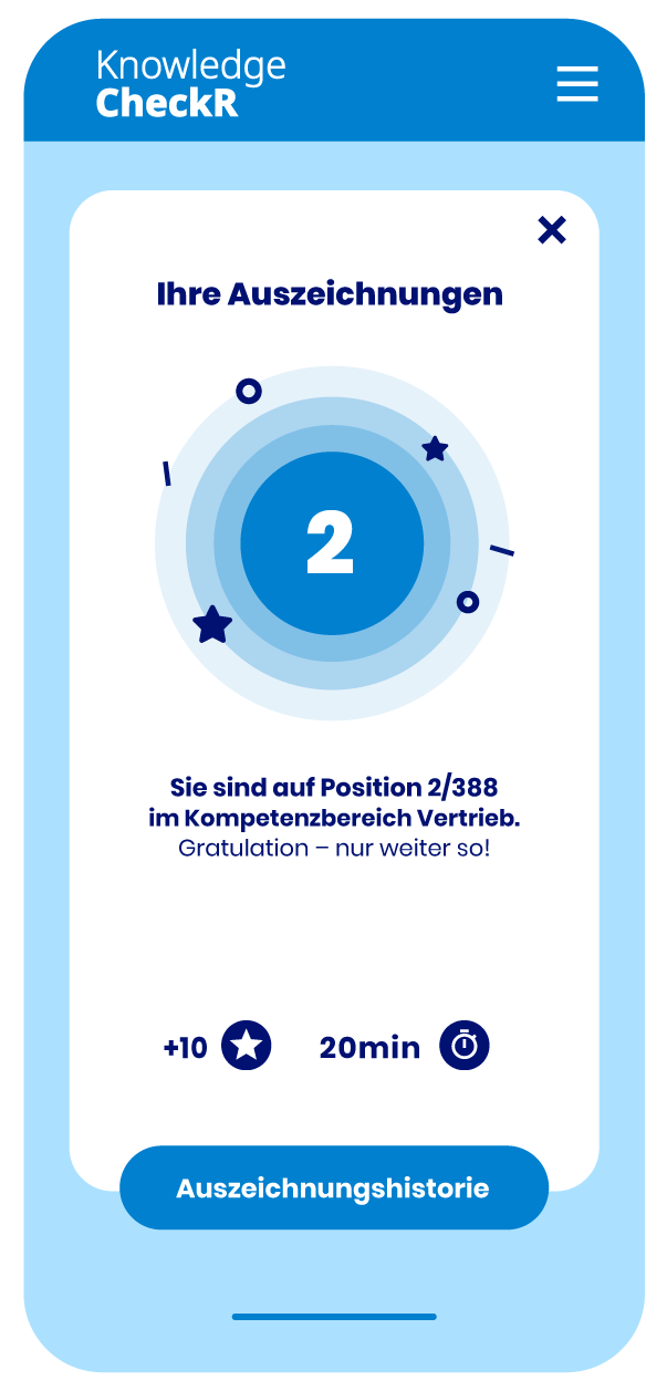 KnowledgeCheckR – next generation AI